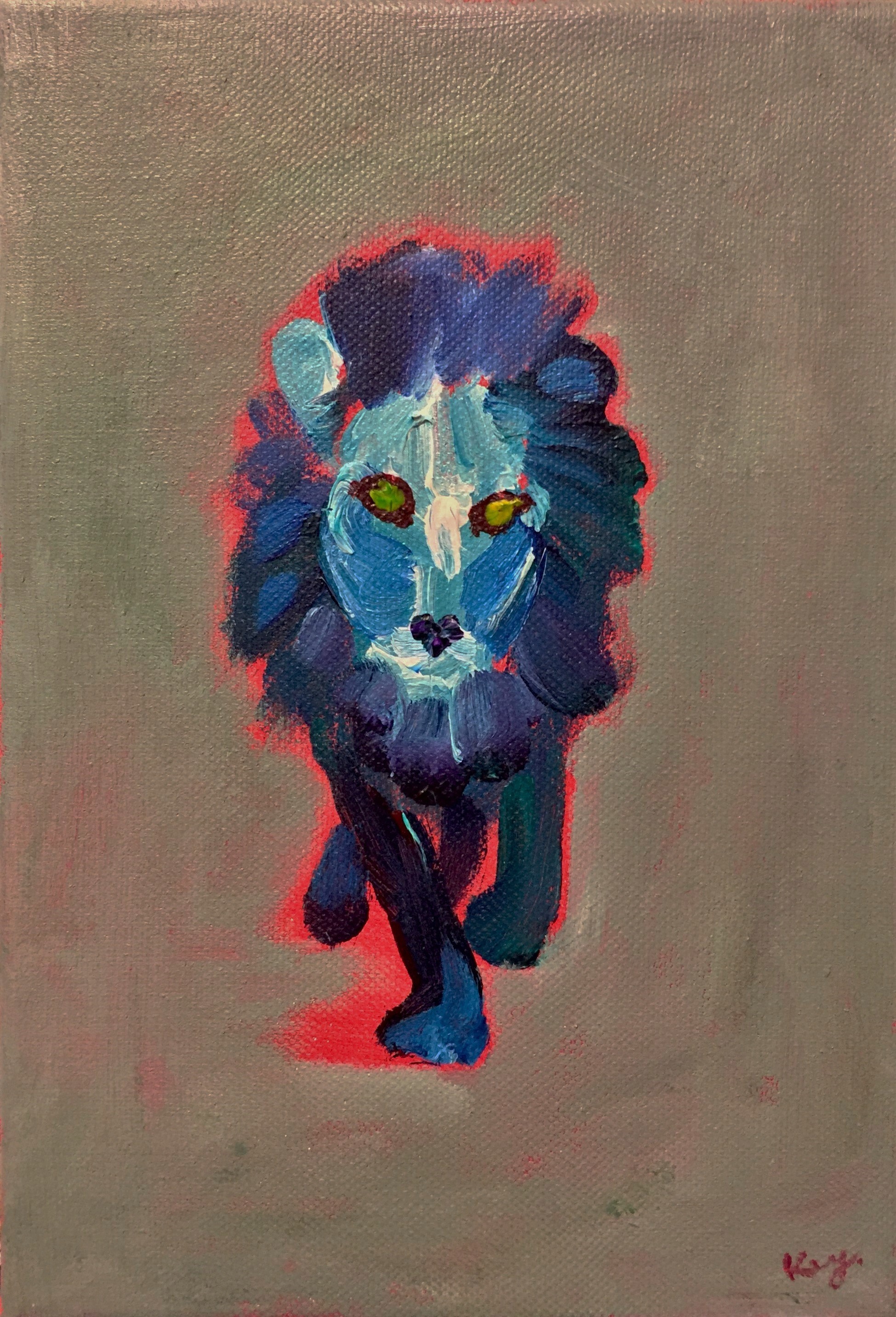 A Lion Walking | Kyoko Watanabe